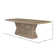 Hokku Designs Estela 98" Rope Pedestal Dining Table, Toffee | Wayfair